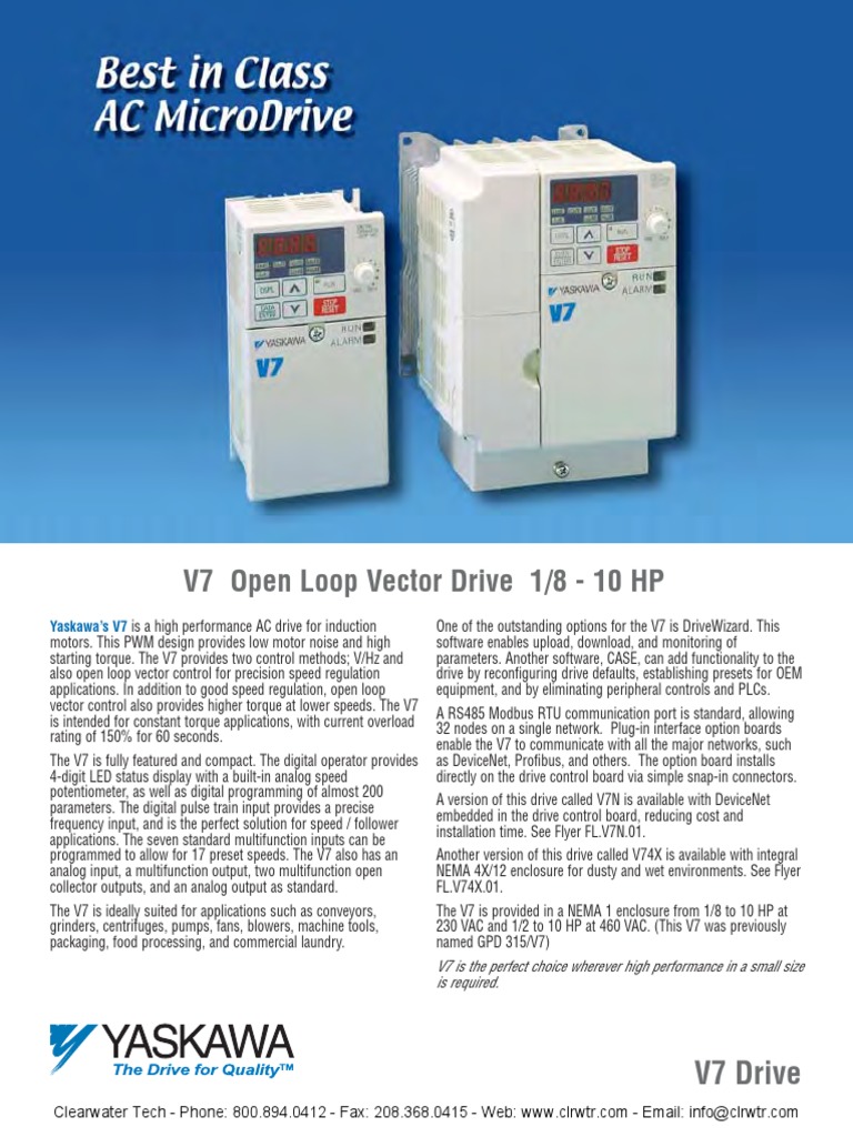 Yaskawa V7 VFD Drives | PDF | Bipolar Junction Transistor | Computer Engineering