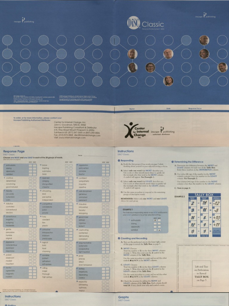 DISC Form PDF | PDF | Insight | Behavior