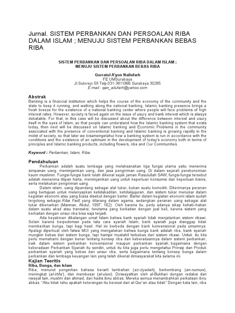 Jurnal Riba | PDF