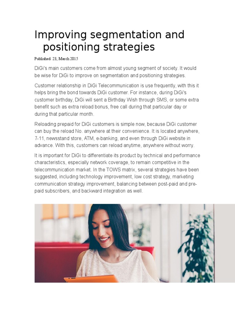 Improving Segmentation and Positioning Strategies | PDF | Market ...