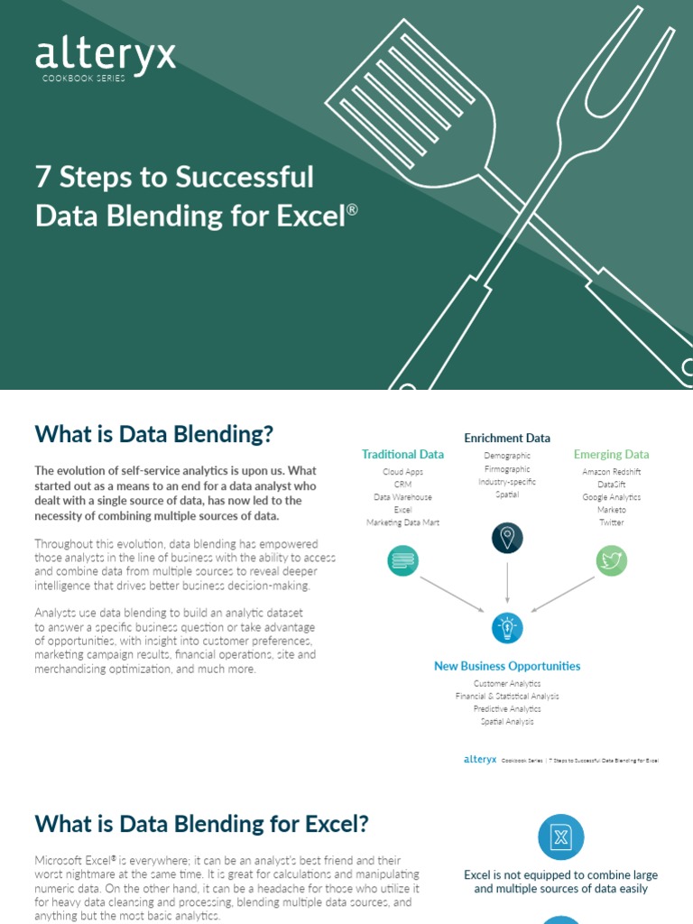 Excel Cookbook Final | PDF | Microsoft Excel | Analytics