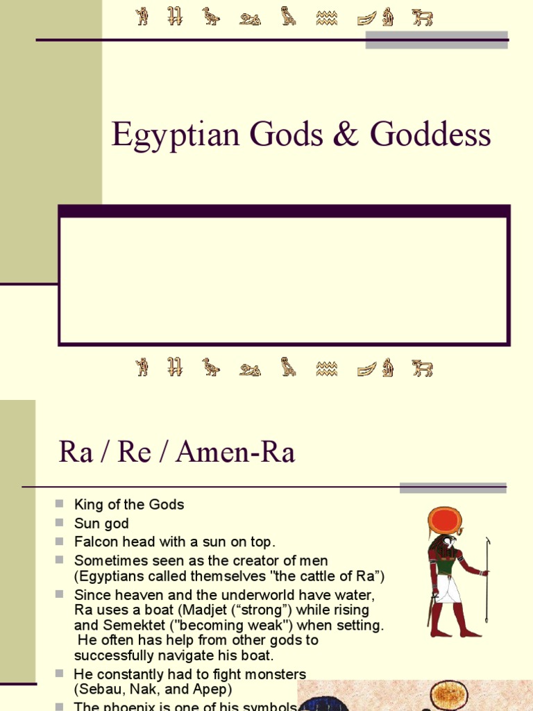 Egyptian Gods & Goddess | PDF | Isis | Osiris