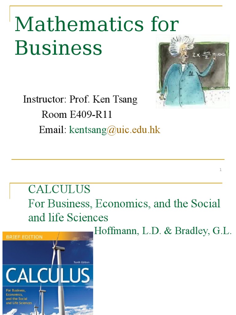 Business Calculus Essentials | PDF | Function (Mathematics) | Equations