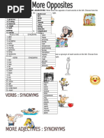 Replacing Words With Antonyms Worksheet | PDF