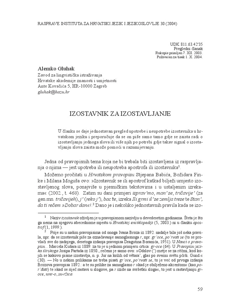 04 Gluhak | PDF