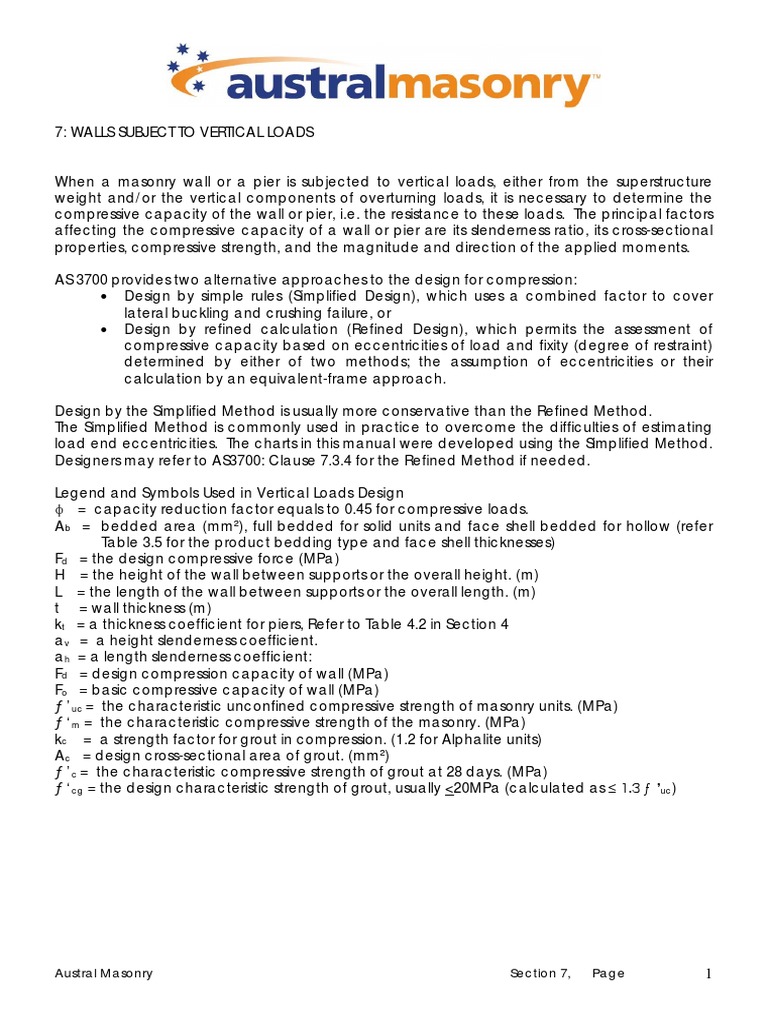 Masonry Design Example | PDF | Buckling | Masonry