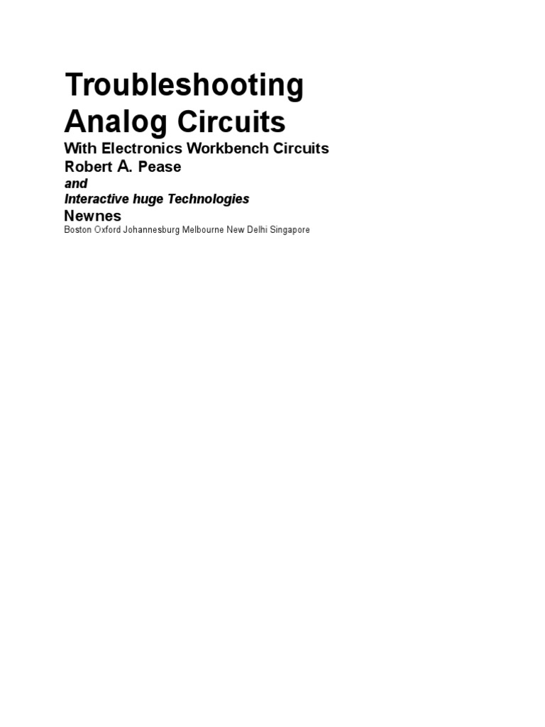 Troubleshooting Analog: Circuits | PDF