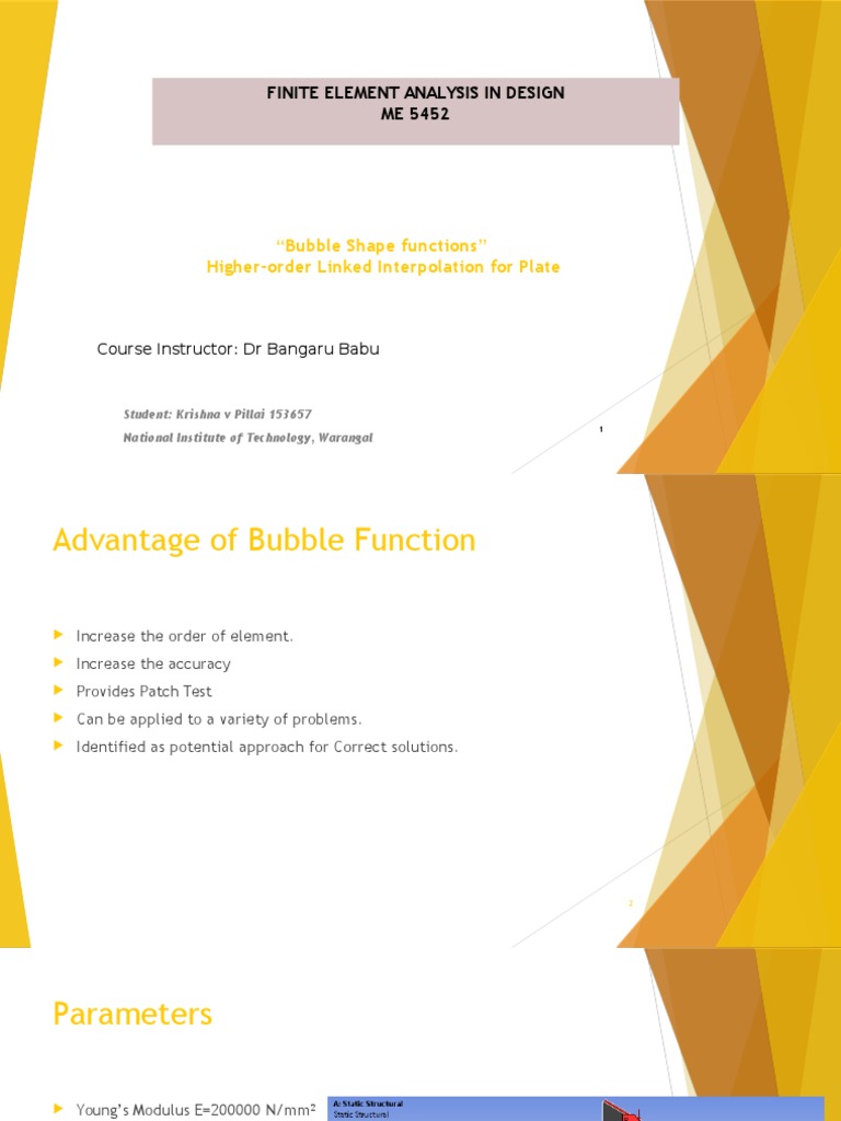 Bubble Shape Functions | PDF