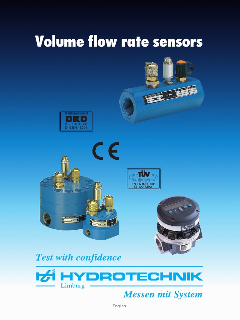 Hydrotechnik Gear Flow Meter Overview | PDF | Flow Measurement | Viscosity