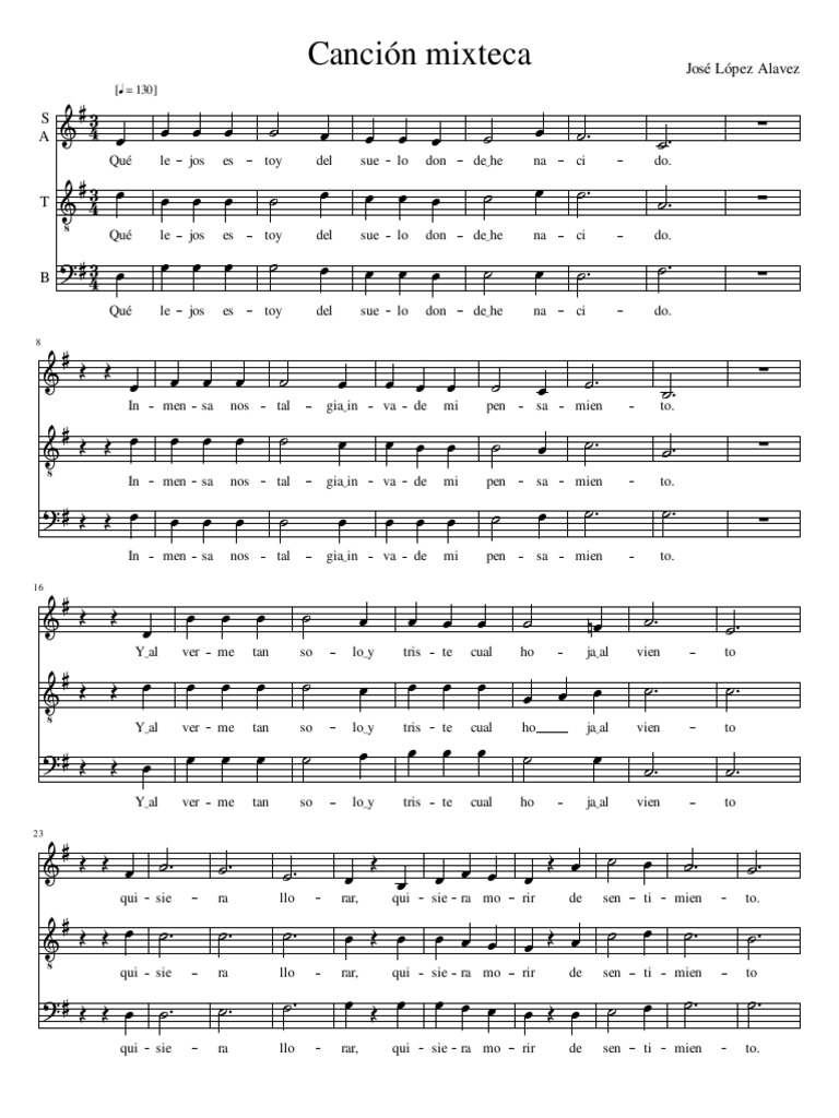 Canción Mixteca | PDF