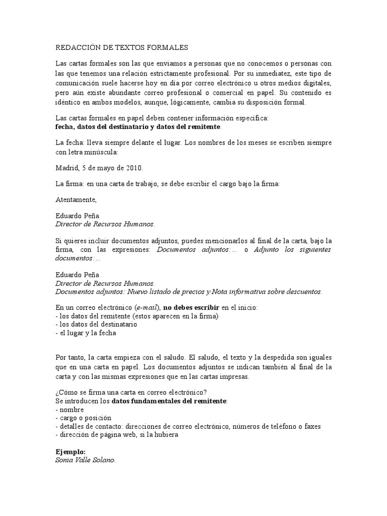 Redacción de Textos Formales | PDF | Correo electrónico | Comunicación