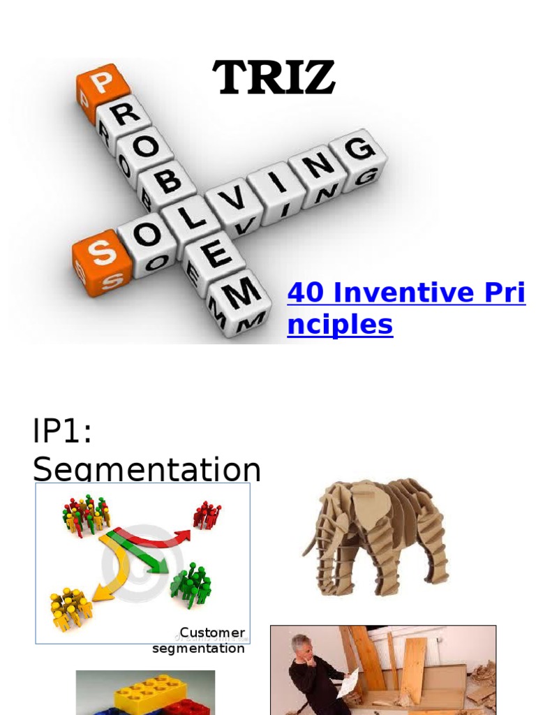 TRIZ 40 Inventive Principles Overview | PDF