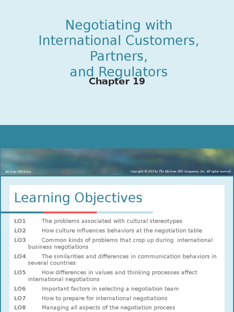 SPPTChap 019 | PDF | Negotiation | Nonverbal Communication