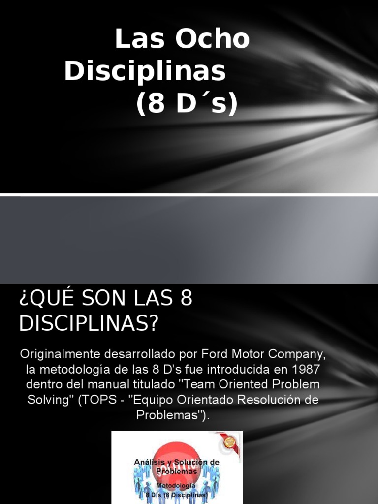 Las Ocho Disciplinas | PDF | Ciencia cognitiva | Cognición