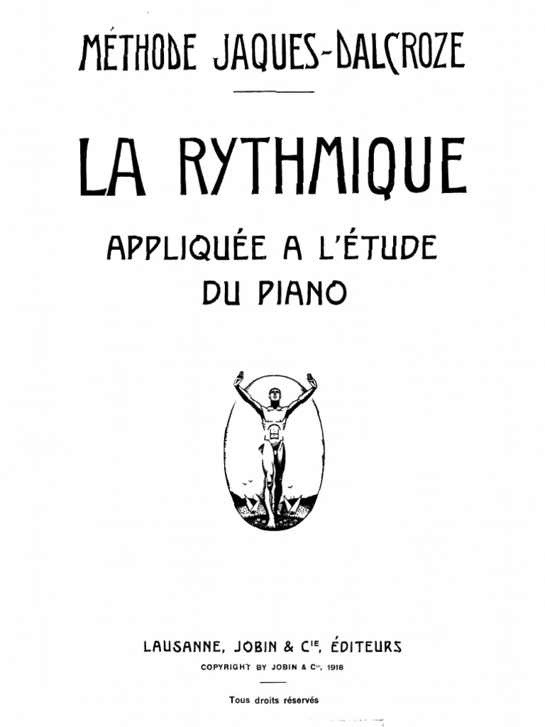 Jaques Dalcroze La Rythmique | PDF