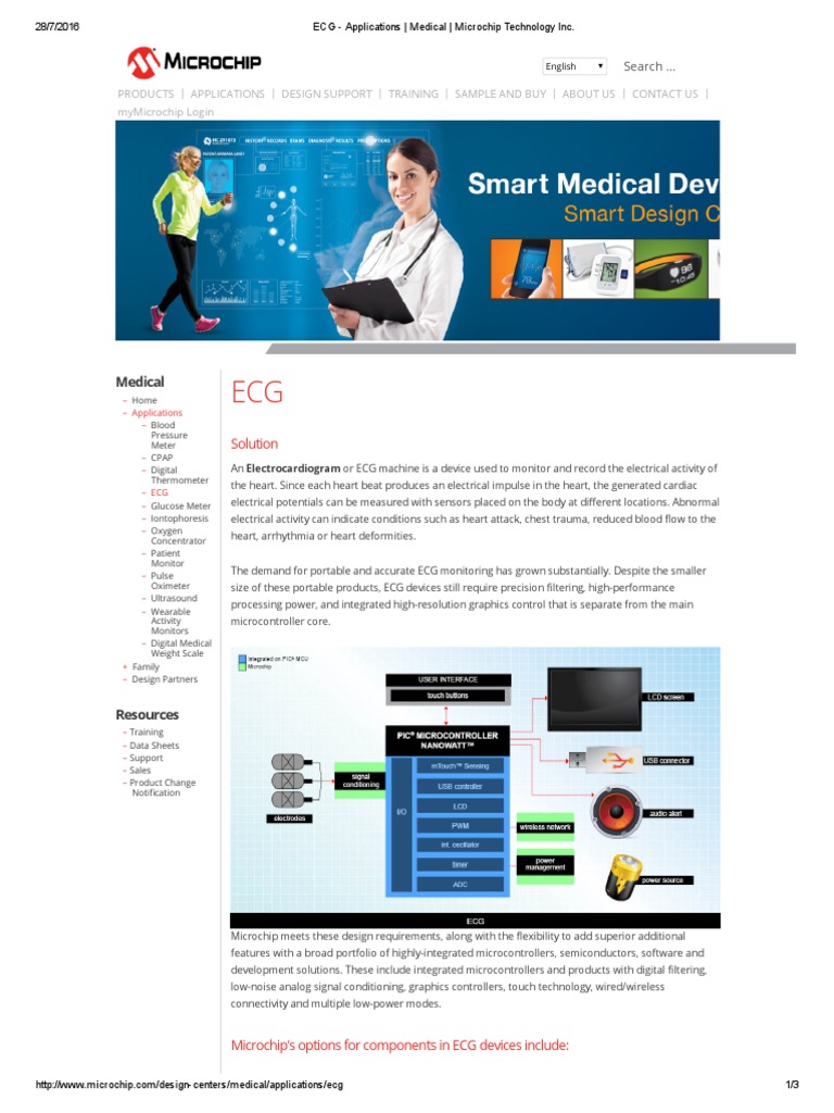 ECG - Applications - Medical - Microchip Technology Inc | PDF ...