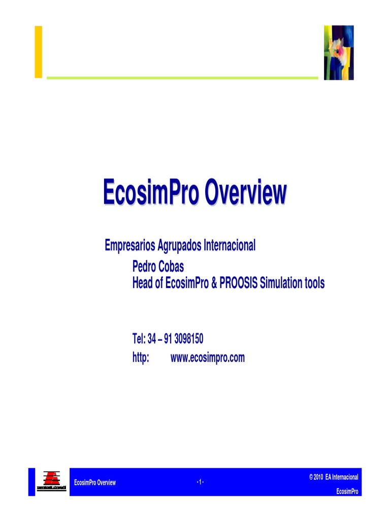 Ecosim Pro Pdf European Space Agency Equations