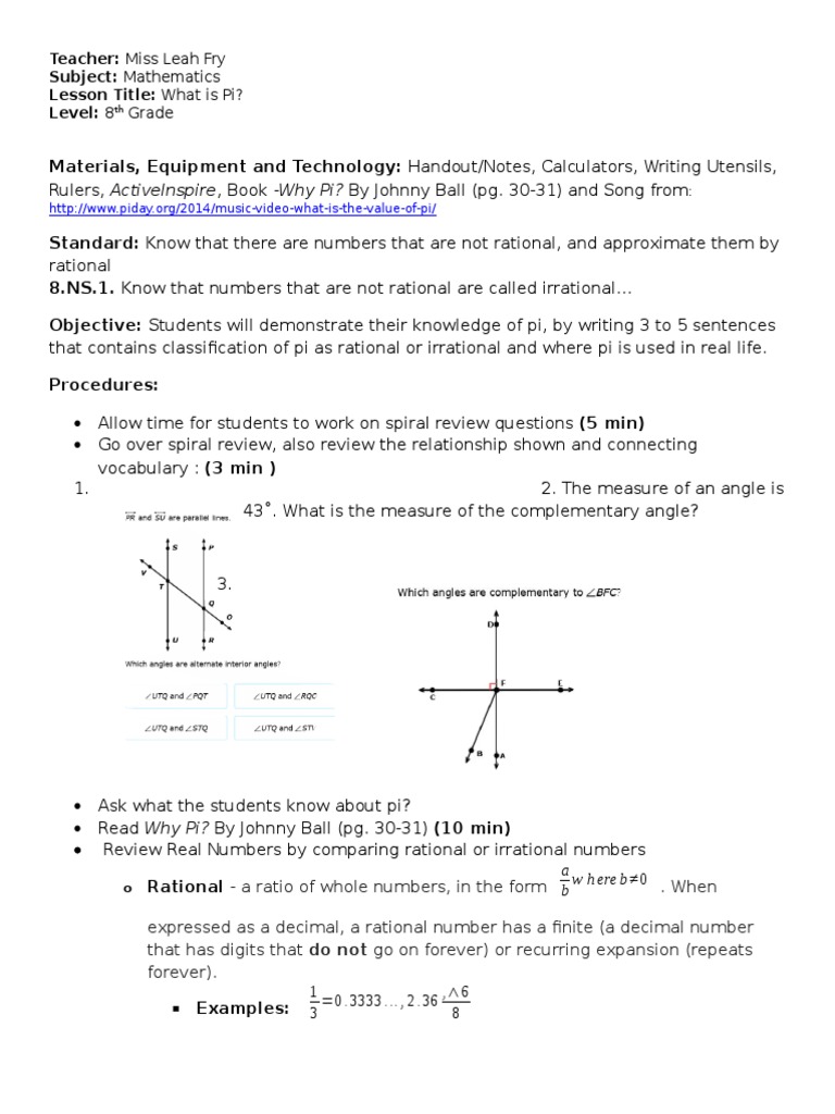 What Is Pi | PDF | Pi | Rational Number