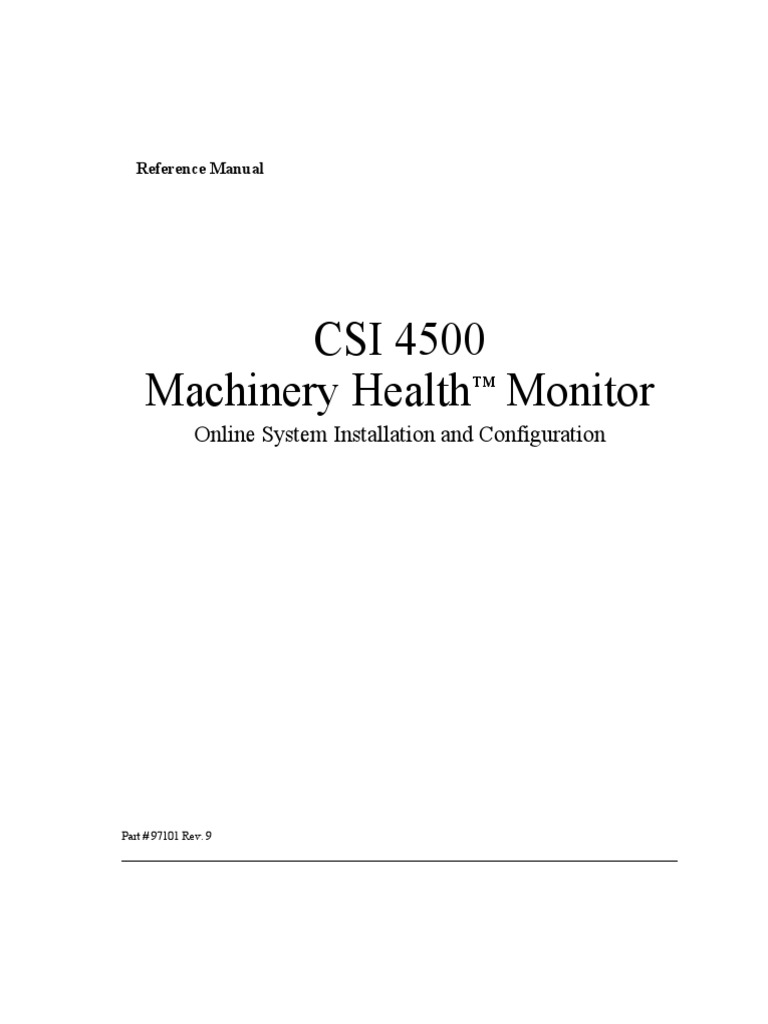 Rev.9 CSI 4500 System Installation | PDF | Adobe Systems | Software