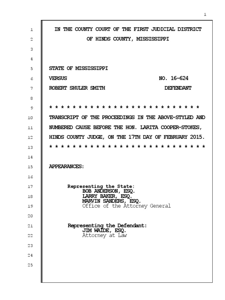 Robert Smith 7-27-16 | PDF | Judicial Disqualification | Judge