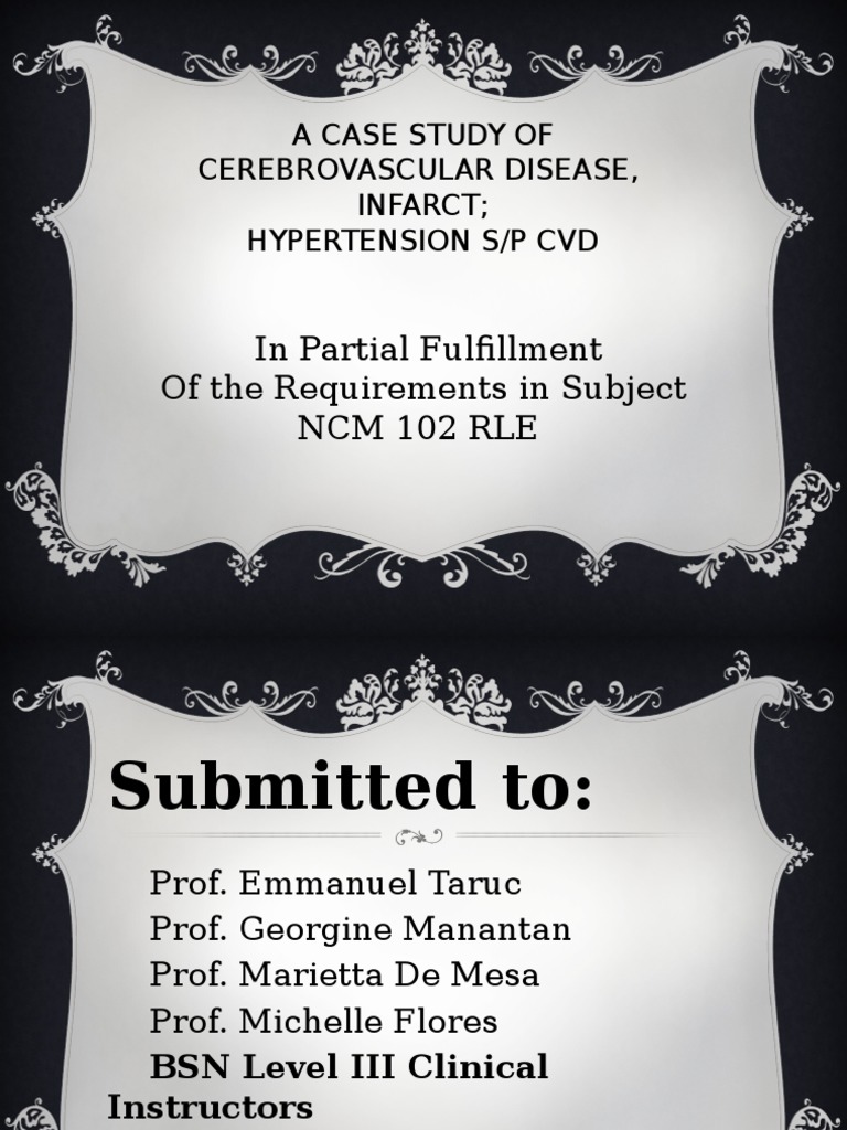 Cvd Infarct 1 Pdf Cerebrum Brainstem