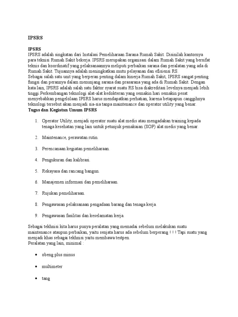 IPSRS | PDF | Teknologi & Rekayasa