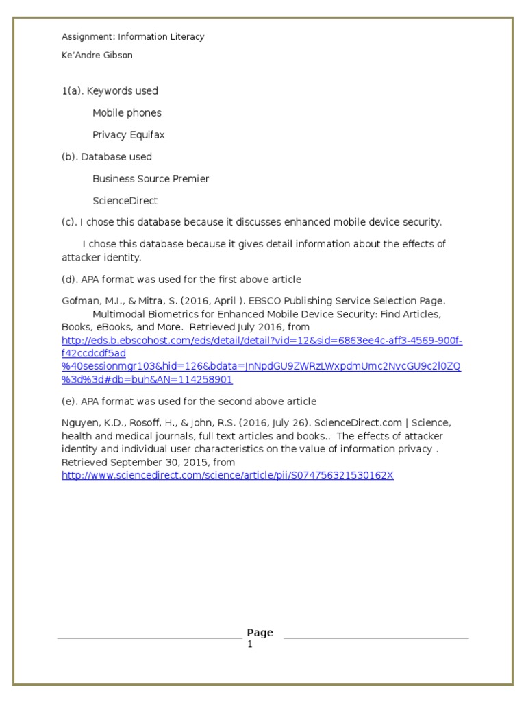 Assignment 1 | Download Free PDF | Blackberry | Search Engine Optimization