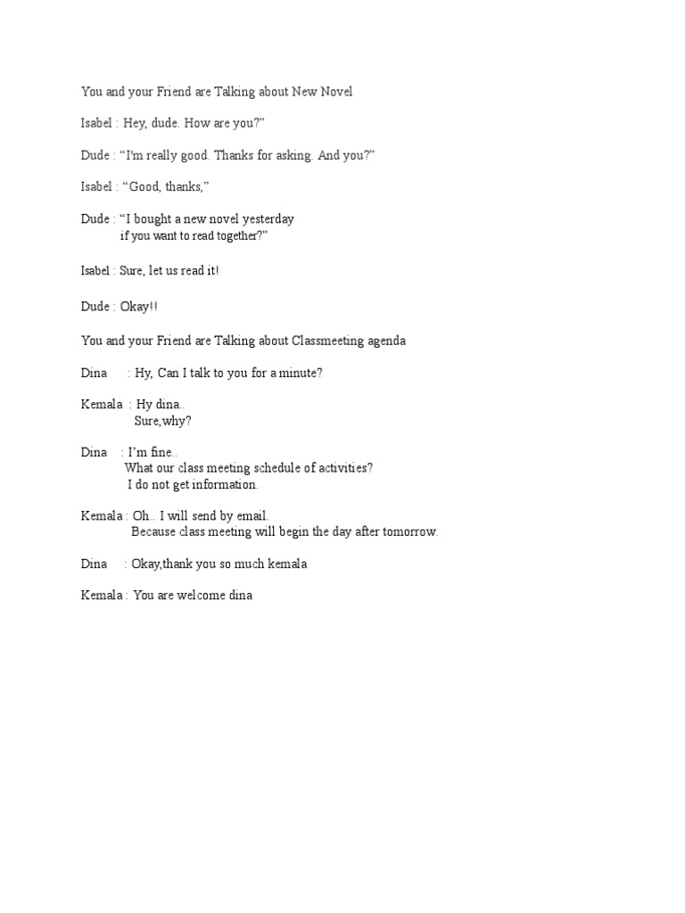 Dialog English | PDF