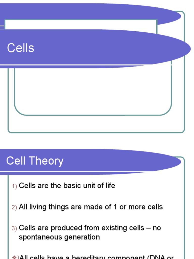 Cells Intro | PDF | Cell (Biology) | Prokaryote