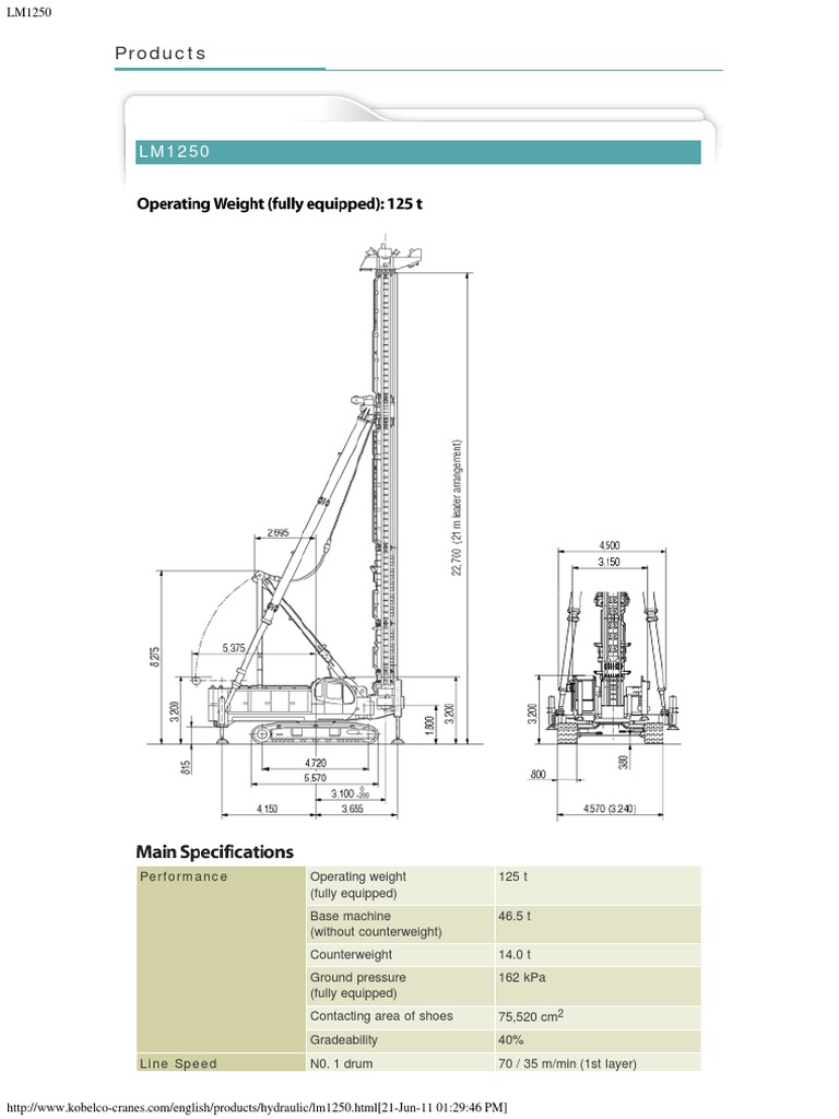 Kobelco LM1250 | PDF