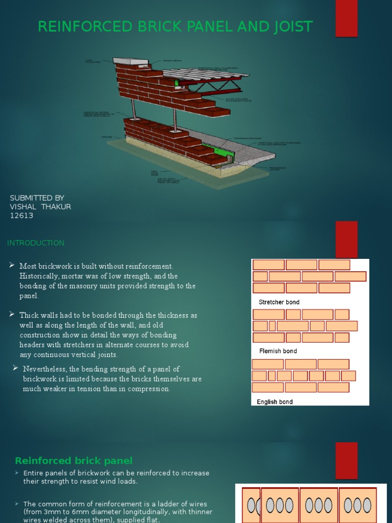 Reinforced Brick Panel 12613 | PDF | Brick | Masonry