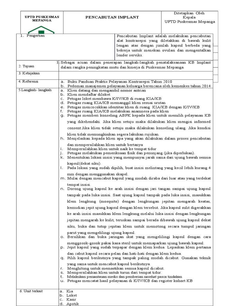 Sop Aff Implant | PDF