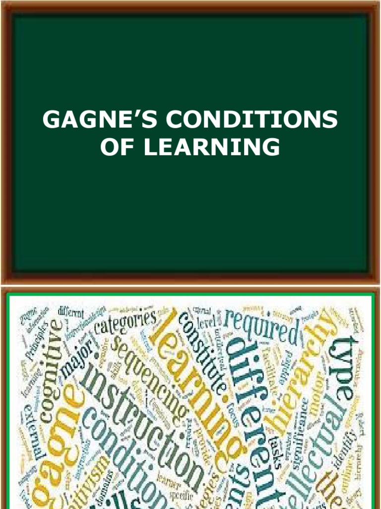 Gagnes Conditions of Learning | Applied Psychology | Pedagogy