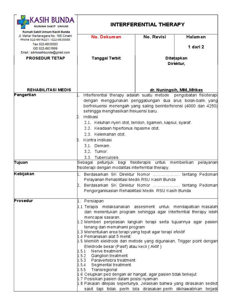 Interferential Therapy | PDF | Pengembangan Diri | Kesehatan Holistik