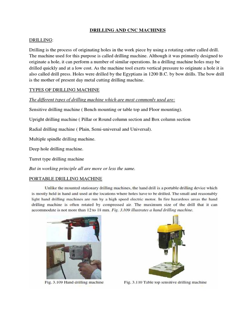 The Different Types of Drilling Machine Which Are Most Commonly Used ...