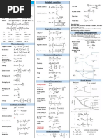 Thermodynamics - Cheat Sheet | PDF