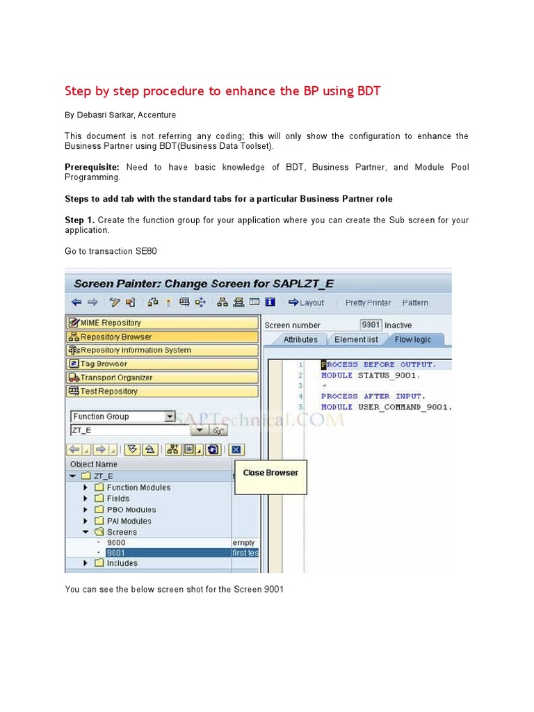 Step by Step Procedure To Enhance The BP Using BDT | PDF | Tab (Gui ...