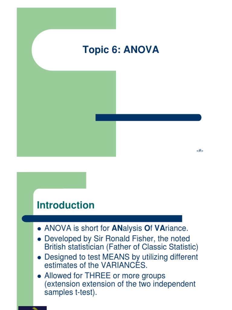 Anova (Quality Management) | PDF | Analysis Of Variance | F Test