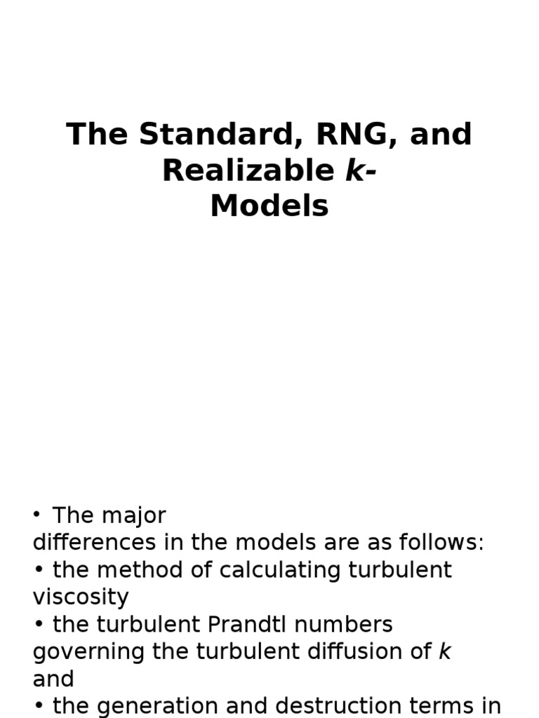 K-Epsilon Turbulent Model | PDF | Turbulence | Viscosity
