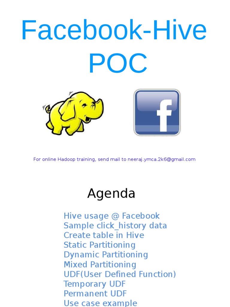 Facebook Hive POC | PDF | Computer Programming | Computer Data
