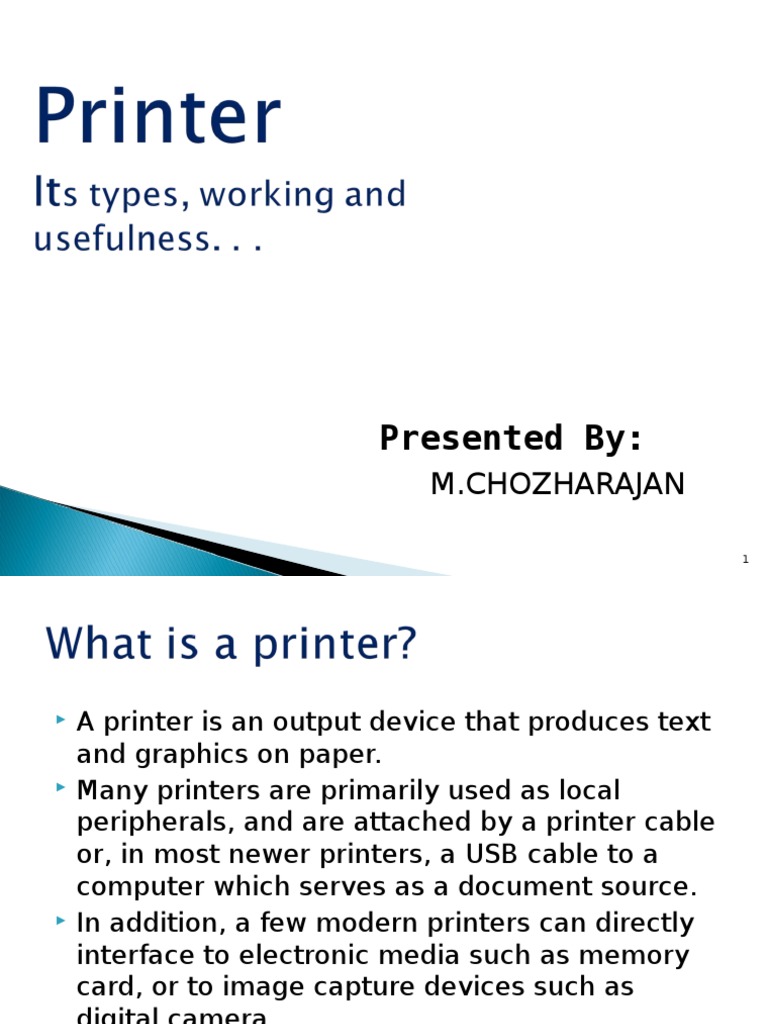 Types of Printers Explained | PDF | Printer (Computing) | Graphic Design