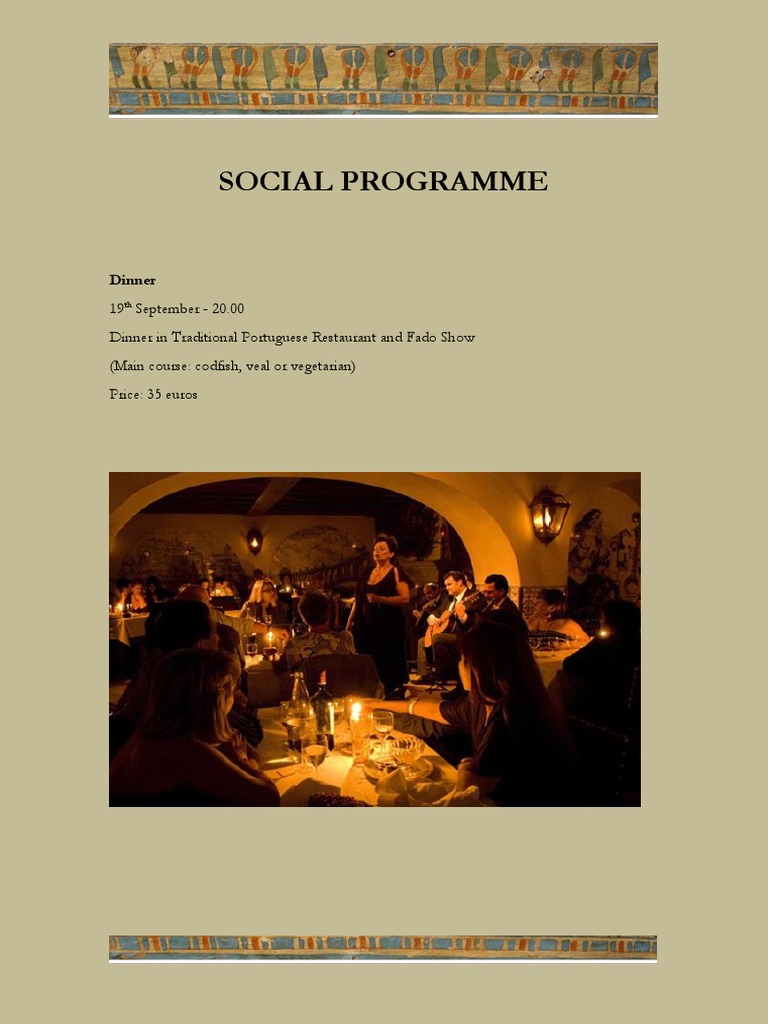 Social Programme | PDF | Social Science | Art