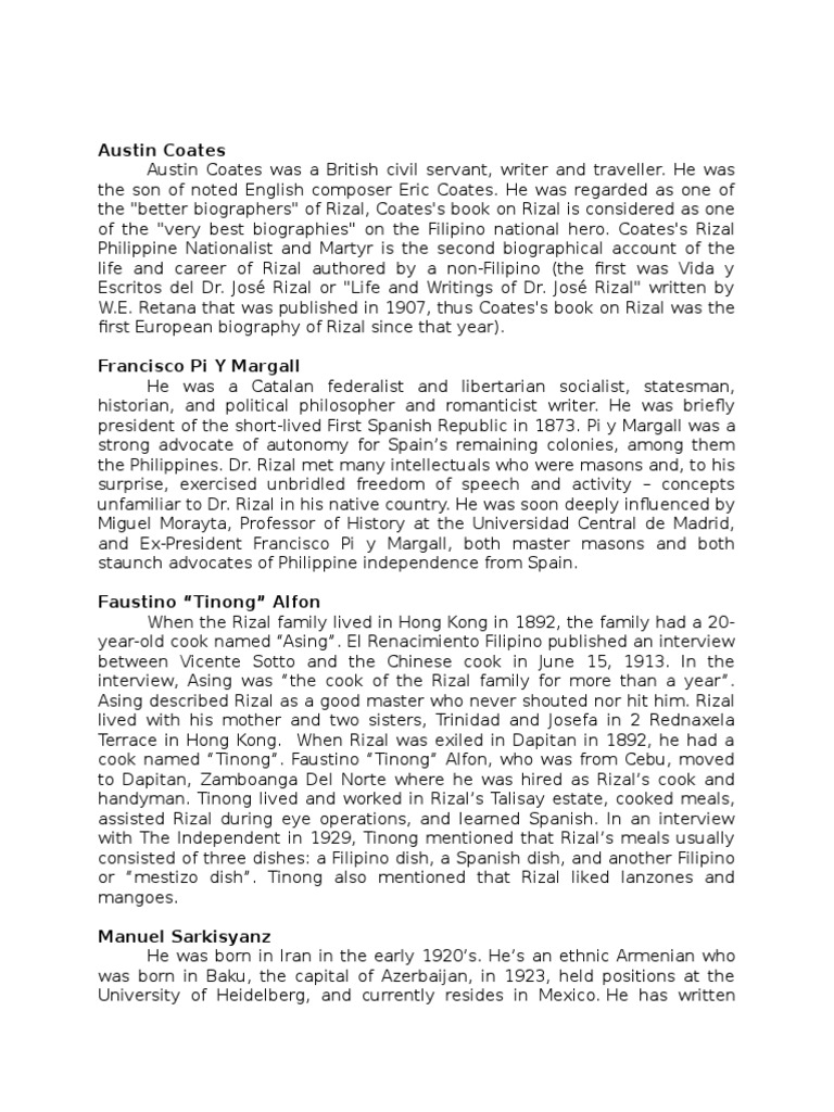 RIZAL | Freemasonry | Philippines