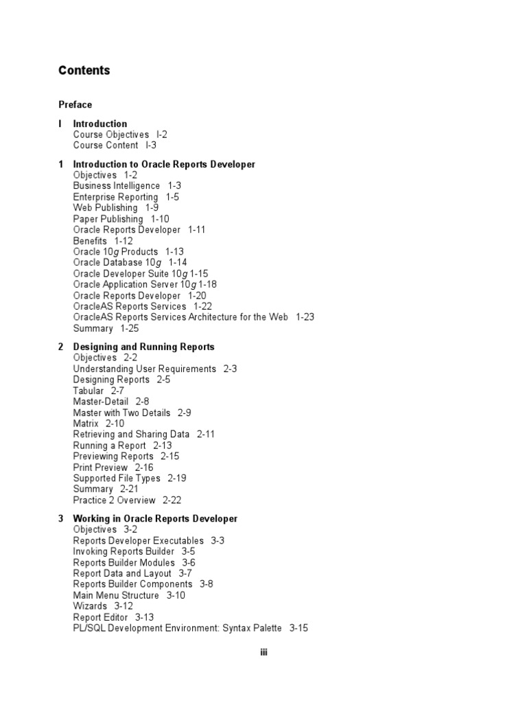 D17075GC10 Toc | PDF | Oracle Database | Page Layout