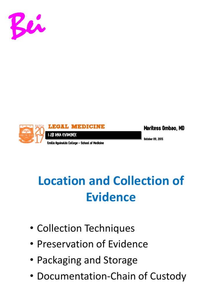 Collection of Biological Sample For Dna-Oct 9 | PDF | Dna Profiling ...