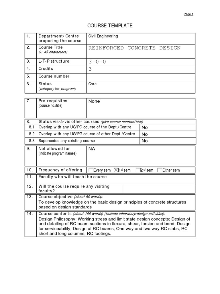 Civil Templates Iitdelhi | PDF | Bending | Beam (Structure)
