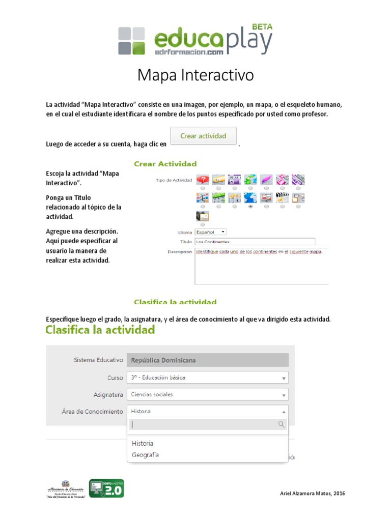 Como Hacer Un Mapa Interactivo - Educaplay | PDF | Point and Click | Software