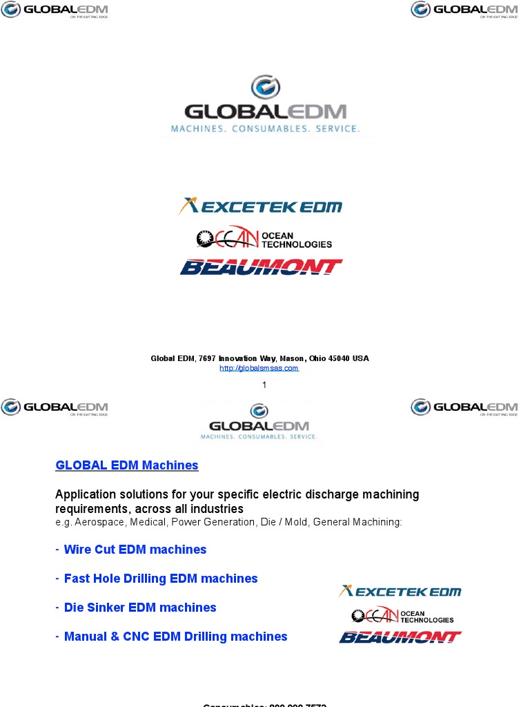 Global EDM Machines Consumables Service | PDF | Numerical Control ...