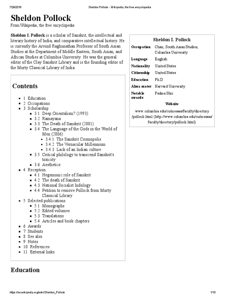 Sheldon Pollock | PDF | Science | Philosophical Science