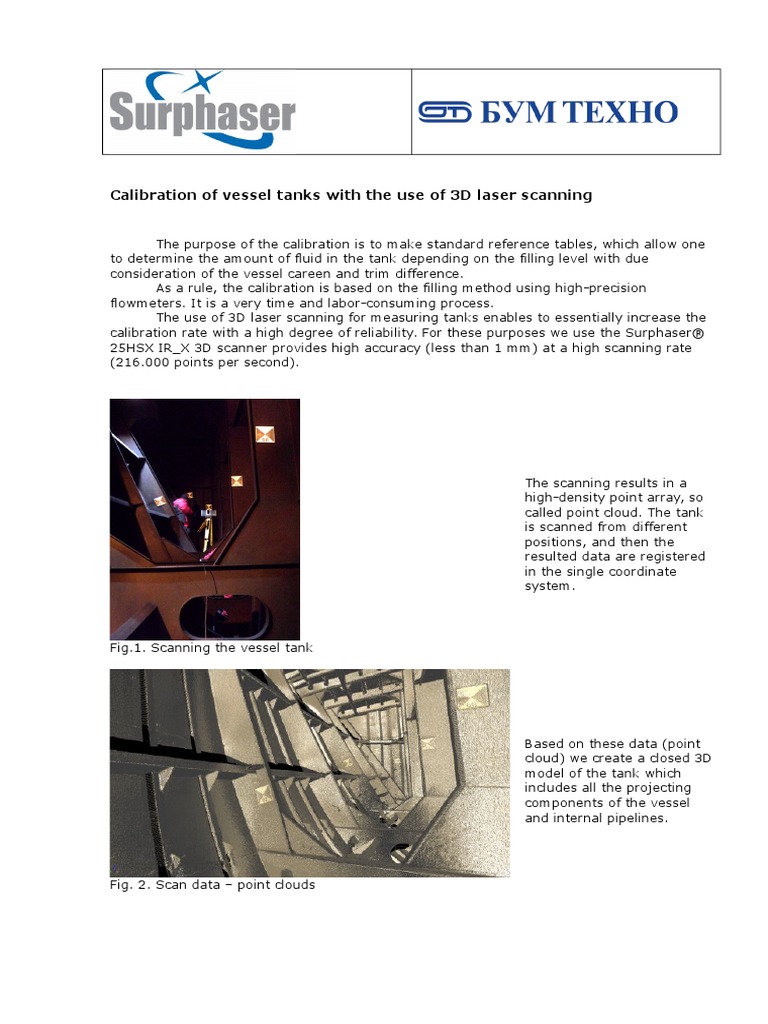 Calibration of Vessel Tanks With The Use of 3D Laser Scanning | PDF